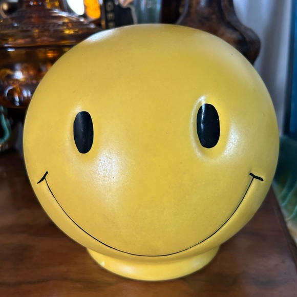 Vintage | Accents | Vintage Original Smiley Face Coin Bank | Poshmark